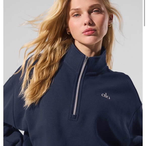 ALO Yoga | Tops | Alo Yoga Womens Navy Accolade Halfzip Top | Poshmark